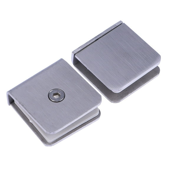 2 Pcs Stainless Steel Retaining Clip The Mirror Shelf Holders Metal ...