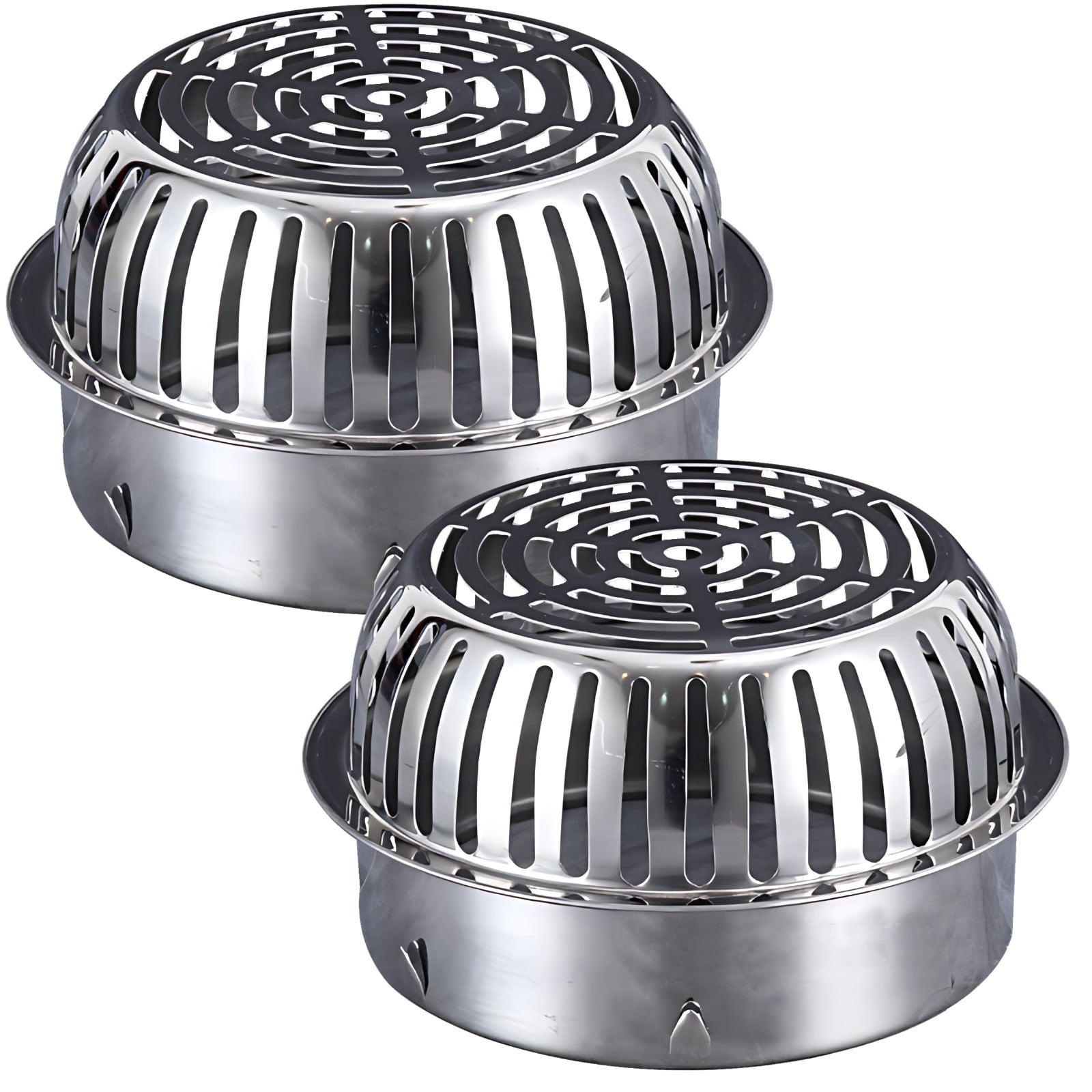 2 Pcs Stainless Steel Roof Dome Drain Cover Strainer, 8.5 in /21.5 cm ...