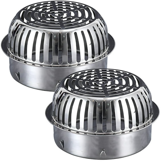 2 Pcs Stainless Steel Roof Dome Drain Cover Strainer, 8.5 in /21.5 cm ...