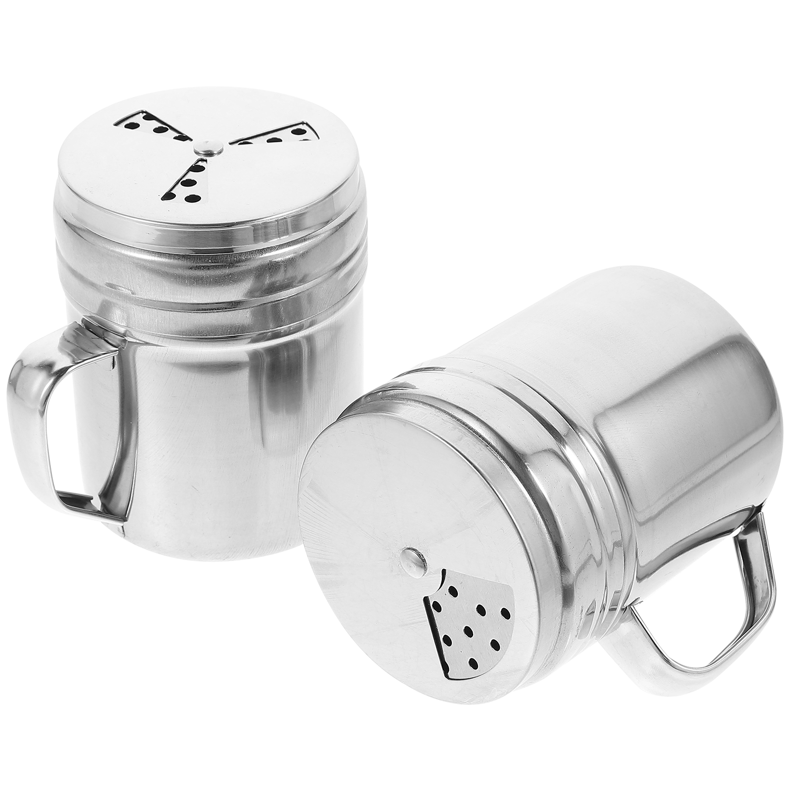2 Pcs Stainless Steel Shaker Containers with Lids Pepper Seasoning ...