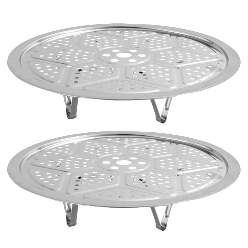 2 Pcs Stainless Steel Steamer Steamer Pot Pot Steamer Insert Steamed ...