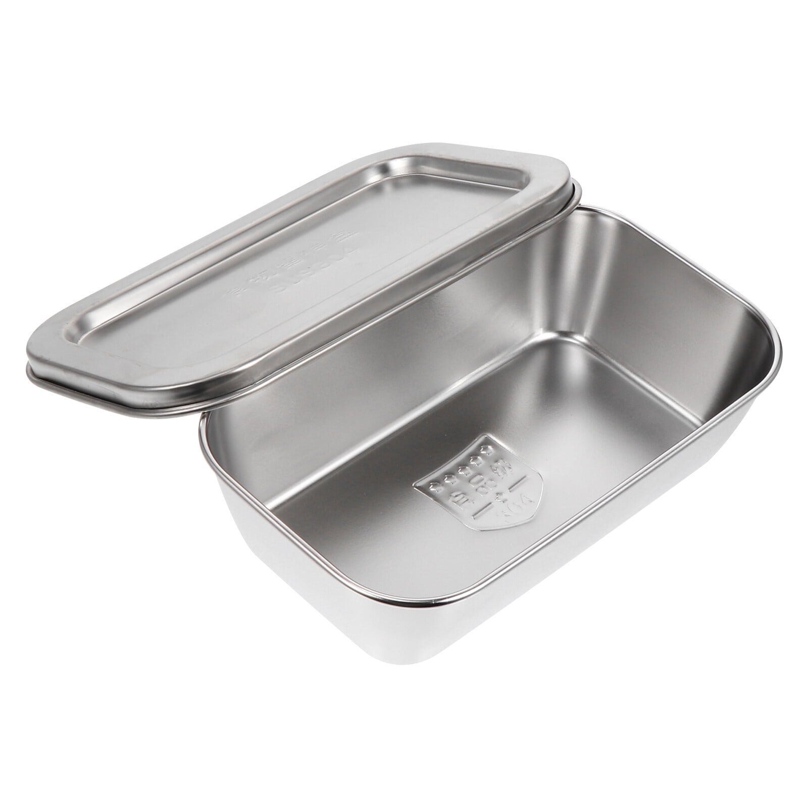 2 Pcs Stainless Steel Storage Boxes for Butter, Tableware, Lunch, Fruit ...