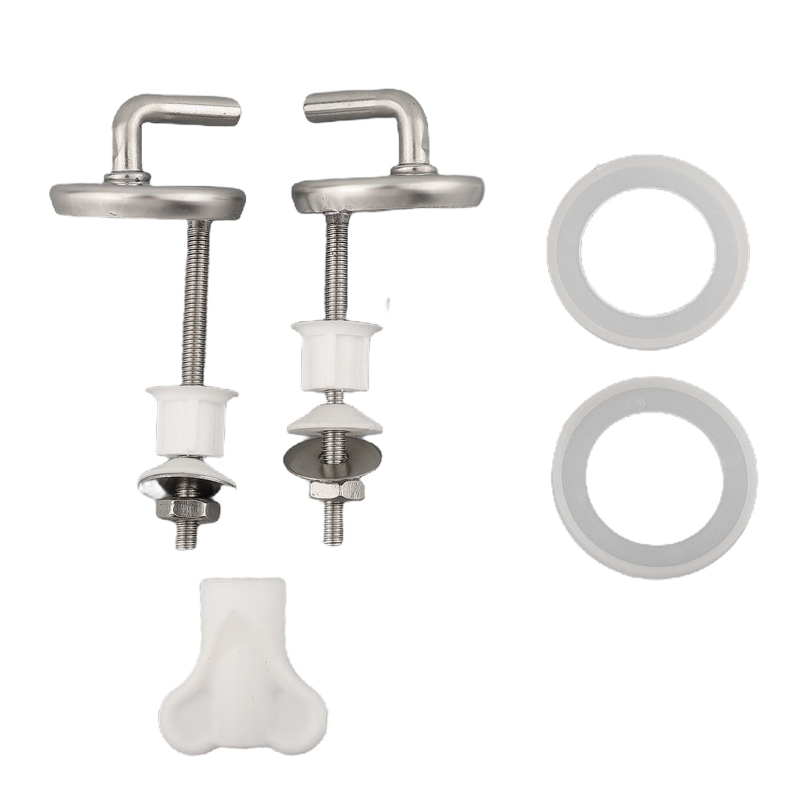 2 Pcs Stainless Steel Toilet Base Hinge Universal Length 10.7Cm Toilet ...