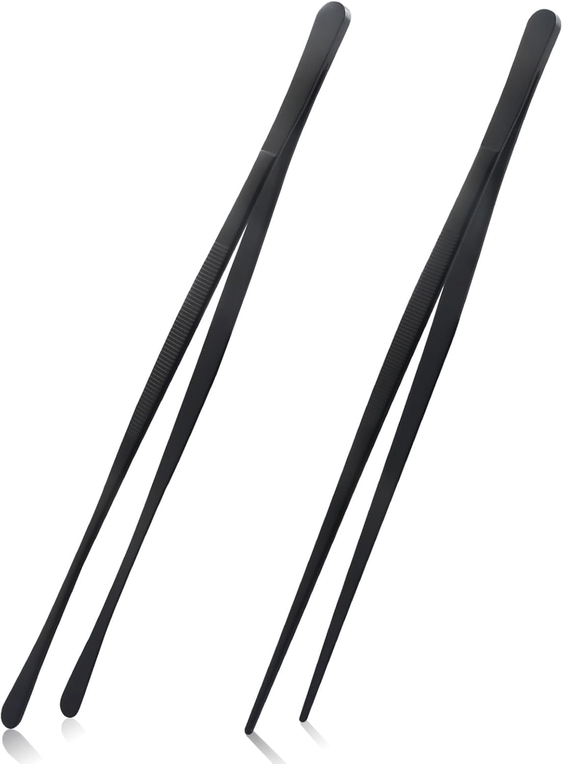 2 Pcs Stainless Steel Tweezers Tongs, 12 Inch Extra-Long Tweezers with ...