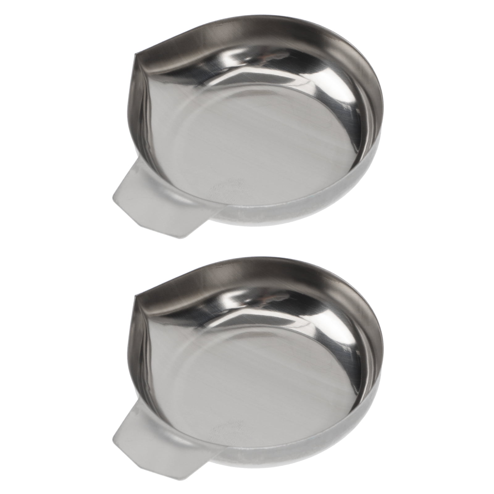 2 Pcs Stainless Steel Weighing Pan Electronic Balance Scale Body Weight ...