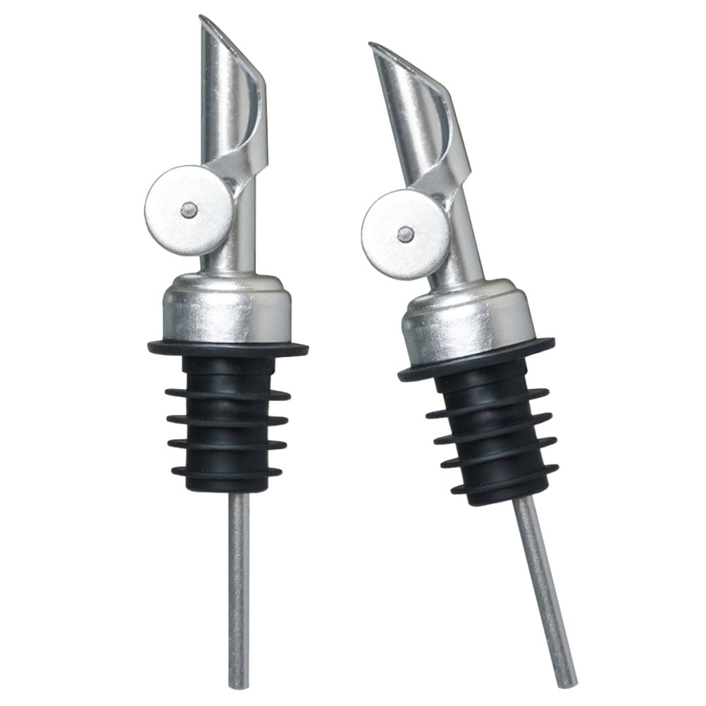 2 Pcs Stainless Steel Wine Pourer Spout for Liquor Bottles Bar Spouts ...