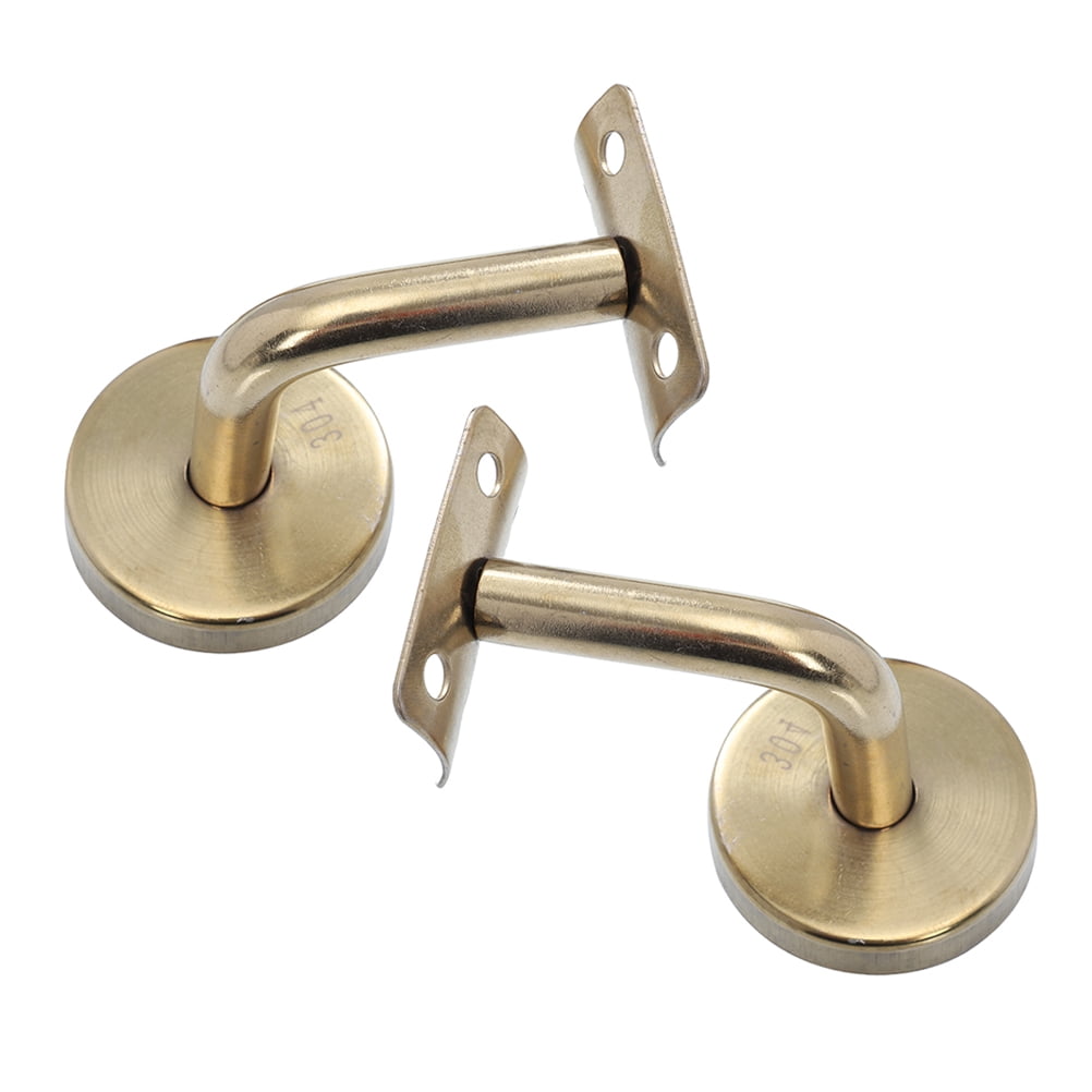 2 Pcs Stair Handrail Railing Brackets for Deck Staircase Outdoor ...