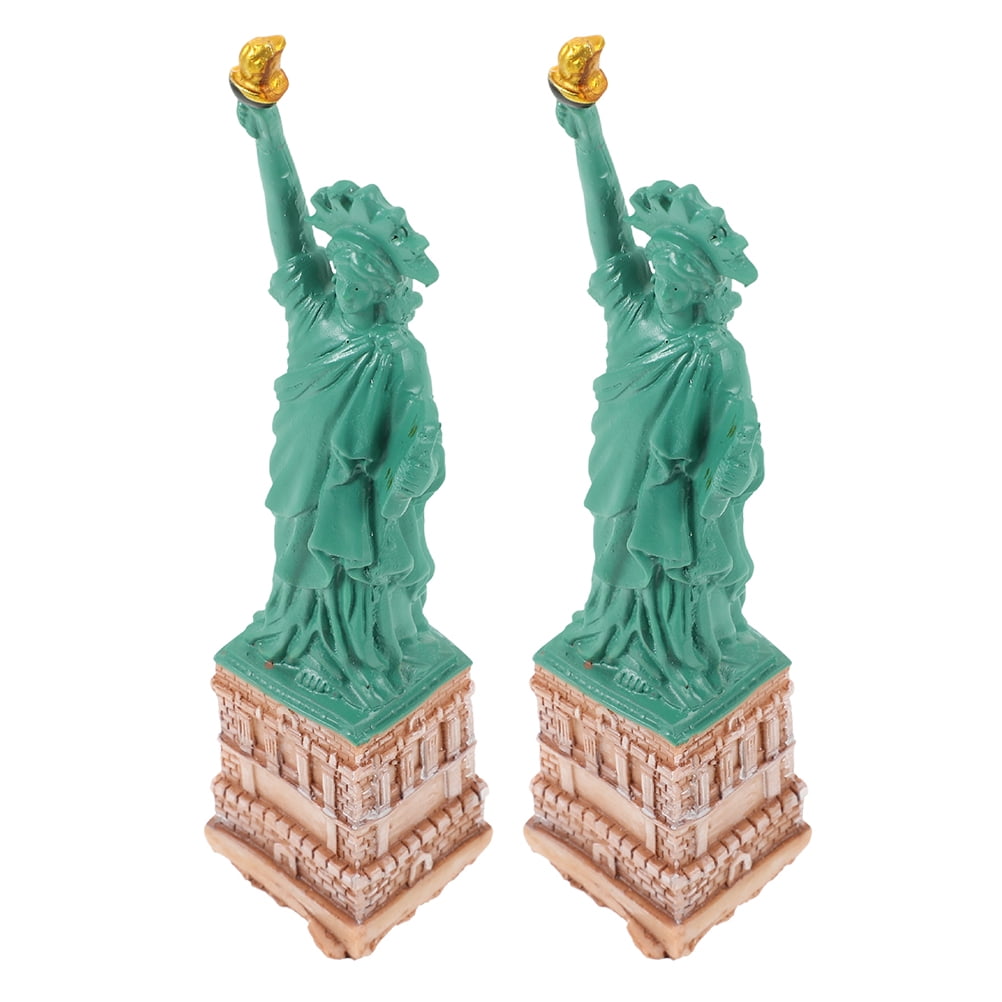 2 Pcs Statue of Liberty Figure Desktop Liberty Decoration Exquisite ...