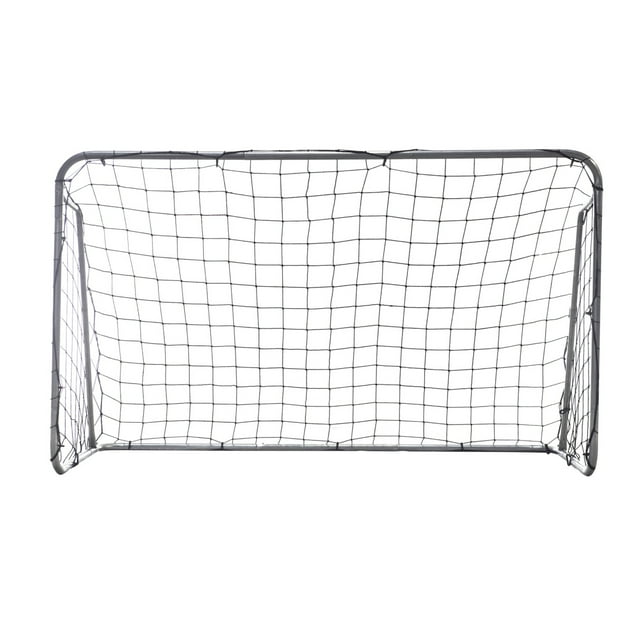 2 Pcs Steel Frame Football Goal, 6.6Ft Football Goal Post Set for ...
