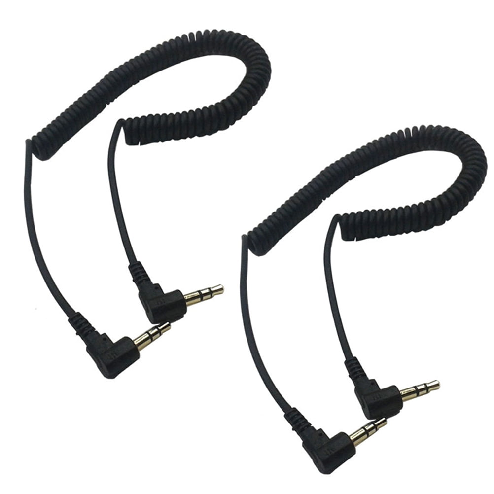 2 Pcs Stereo Output Connector Cable Recording Line Male to Male Stereo ...