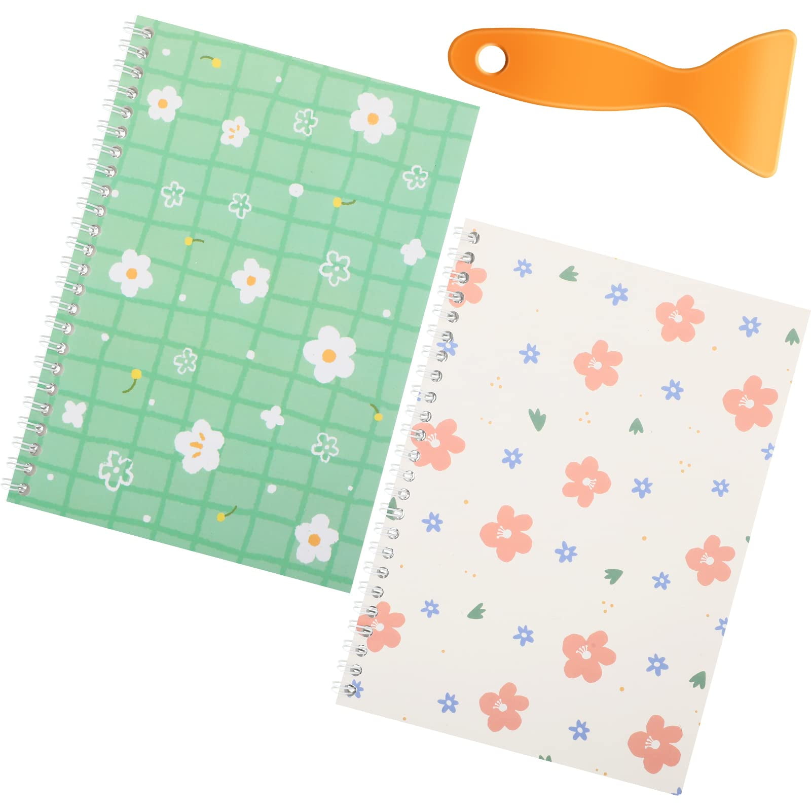 2 Pcs Sticker Collecting Albums with a Plastic Spatula Reusable Sticker ...