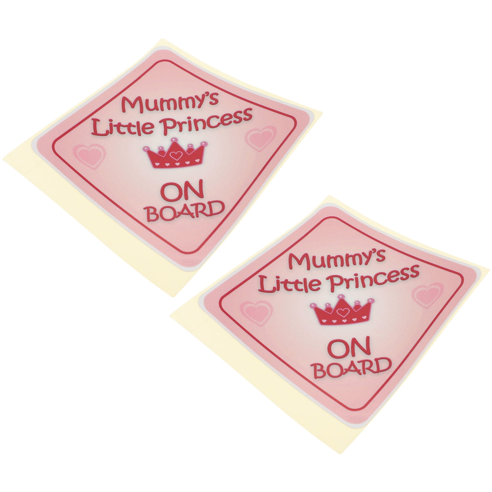 2 Pcs Stickers Board Baby Warning Car Pink Safety Decal - Walmart.com