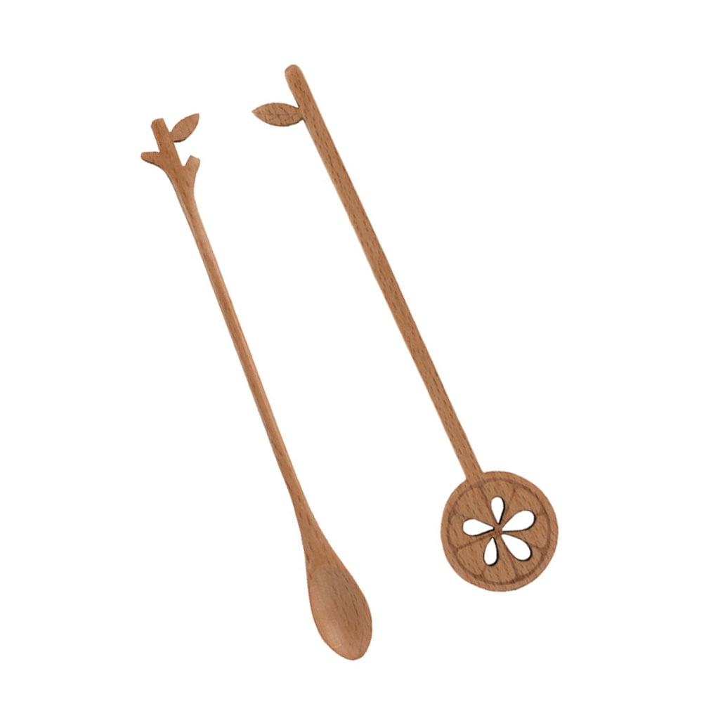 2 Pcs Stir Brew Coffee Spoon Fine Workmanship Creative Honey Mixing ...