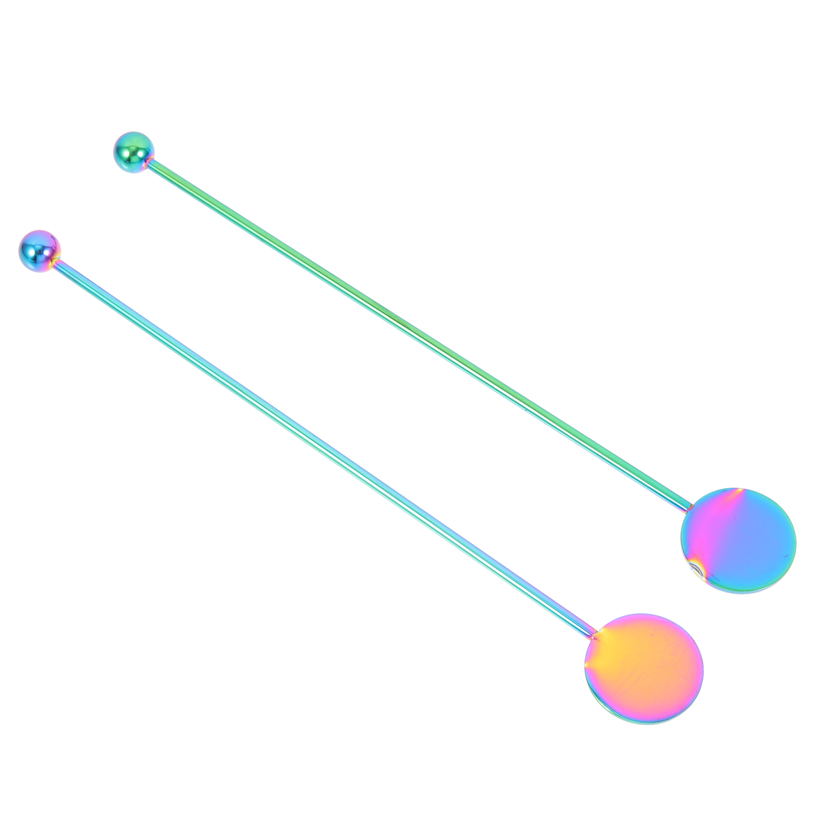 2 Pcs Stirring Rod Stirrer Beverage Muddler Tools Beverages Mixing ...