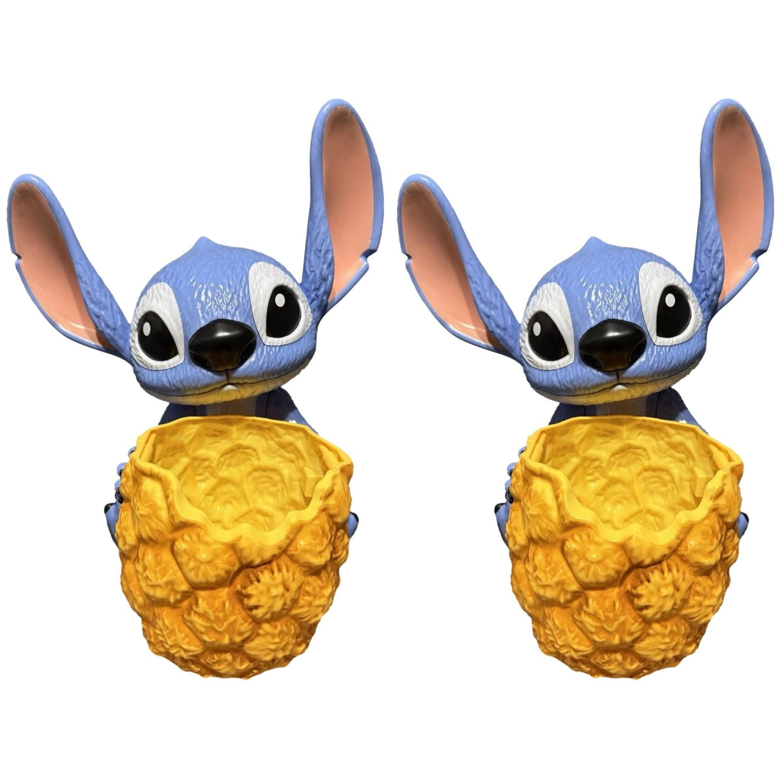 2 Pcs Stitch Popcorn Bucket Individual Servings - 3D Stitch Pineapple ...