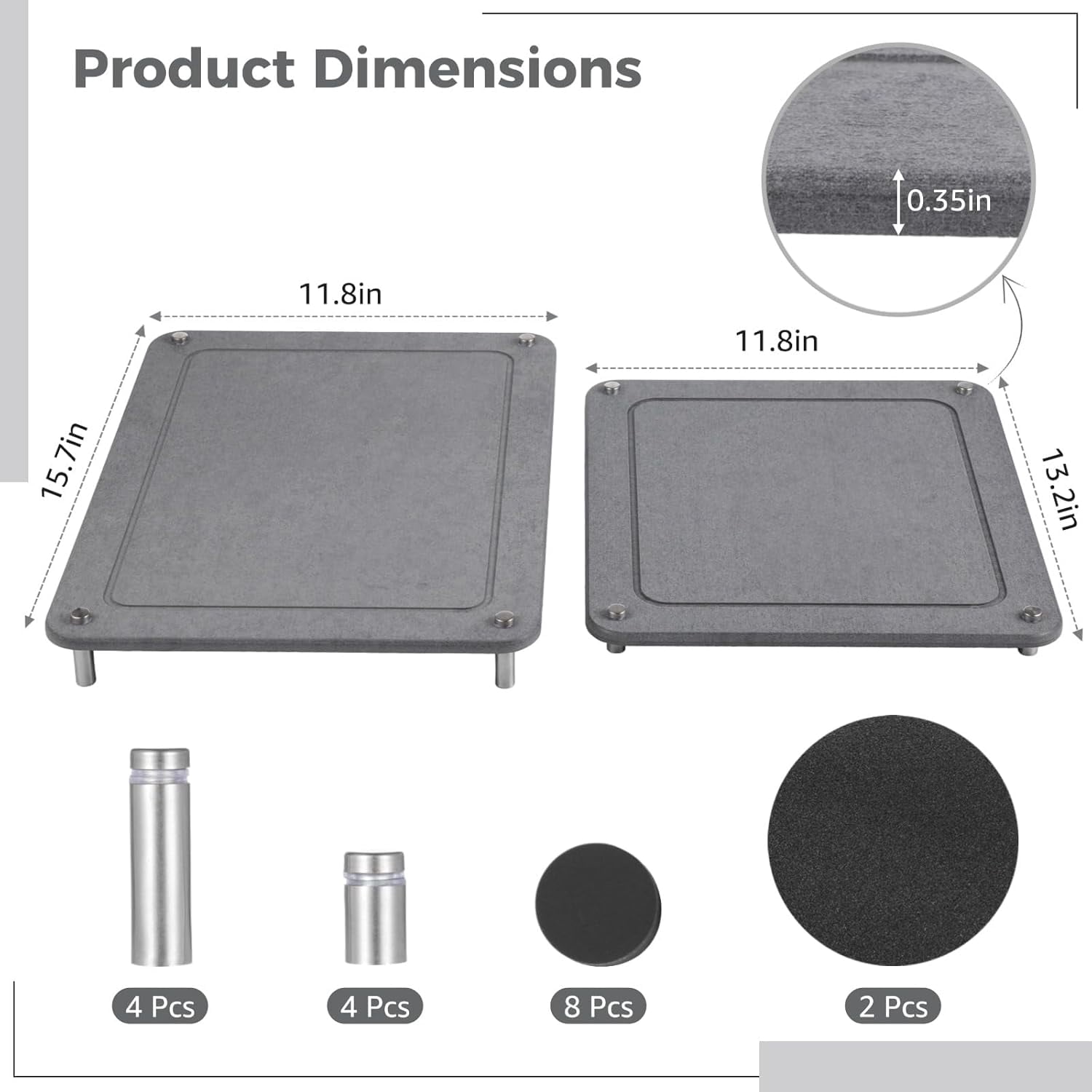 2 Pcs Stone Dish Drying Mats, Nesting Quick Drying Diatomaceous Earth ...