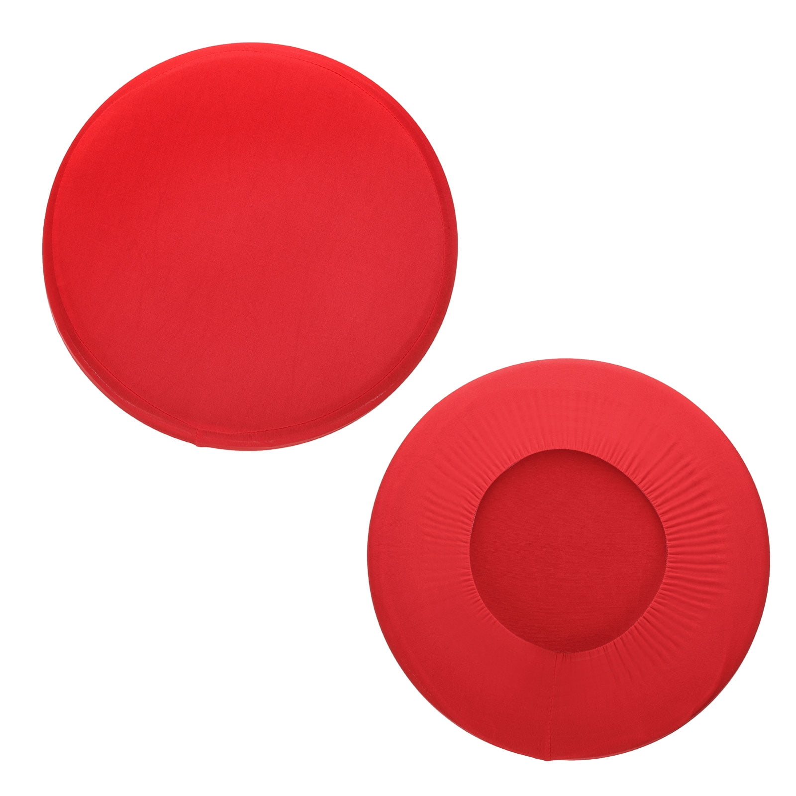 Uxcell 2 Pcs Stool Covers Round Bar Red Chair Covers with Elastic Band ...