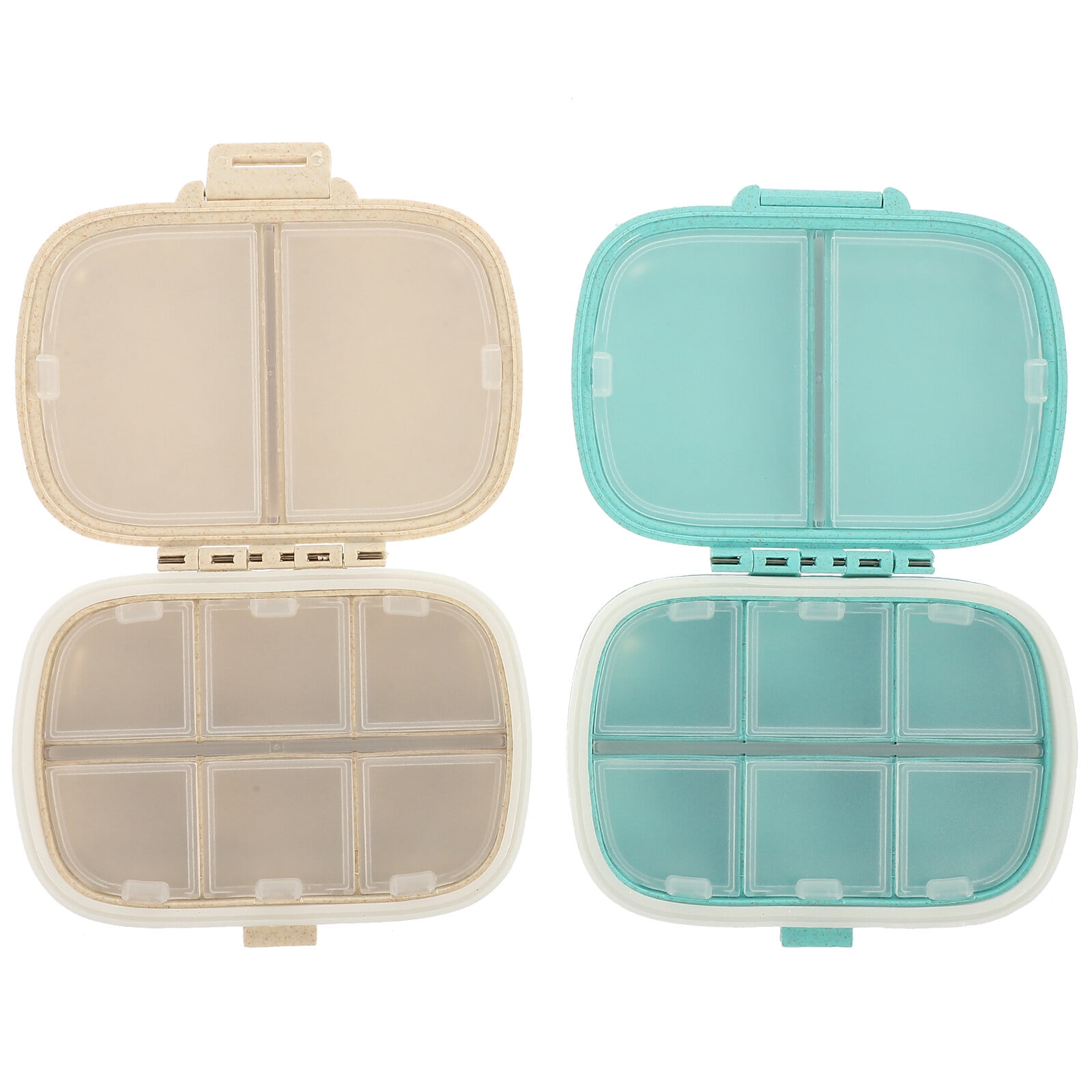 2 Pcs Storage Box Daily Organizer Portable Boxes for Travel Plastic ...