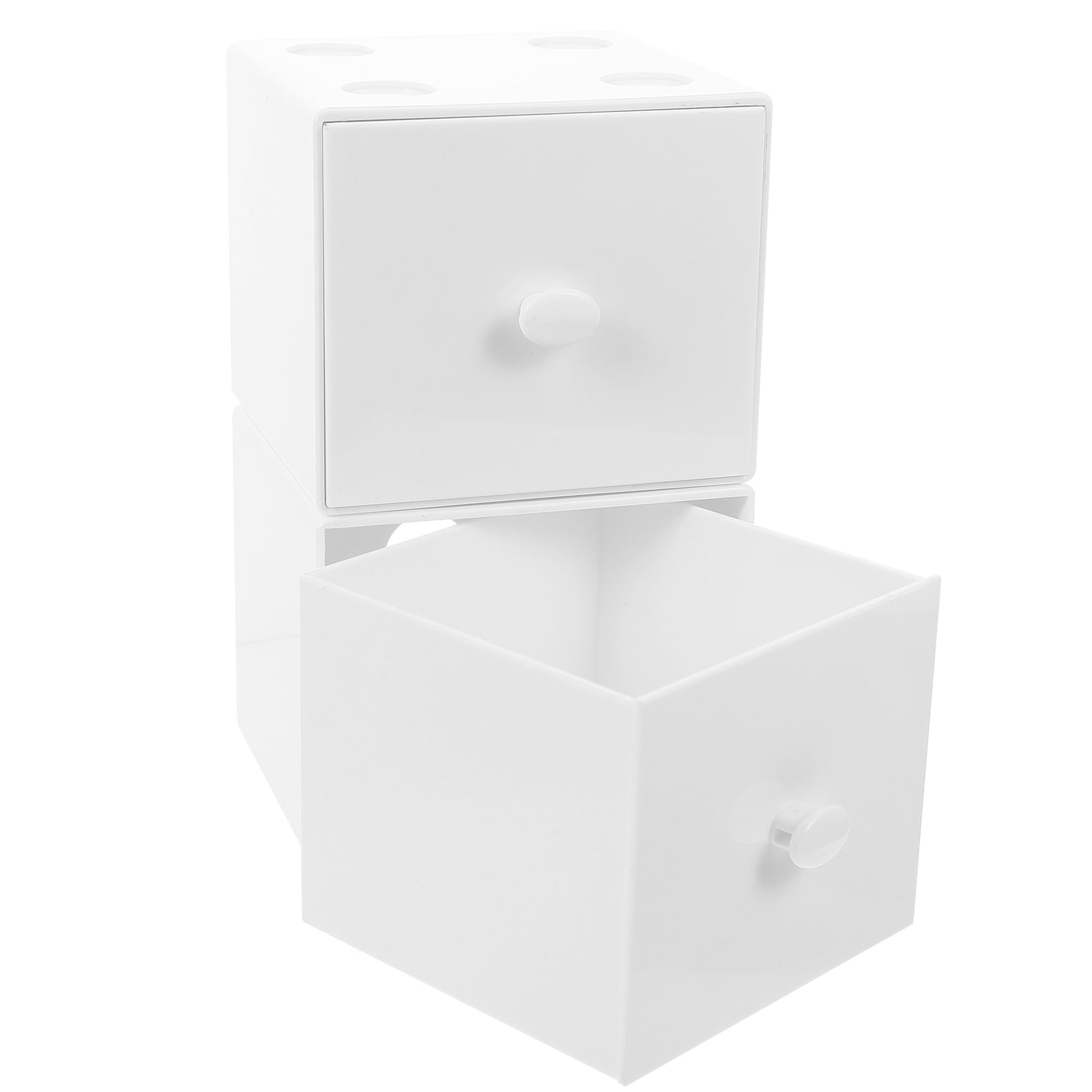 2 Pcs Storage Box Stacking Drawer Kitchen Organizers Drawers Bins ...