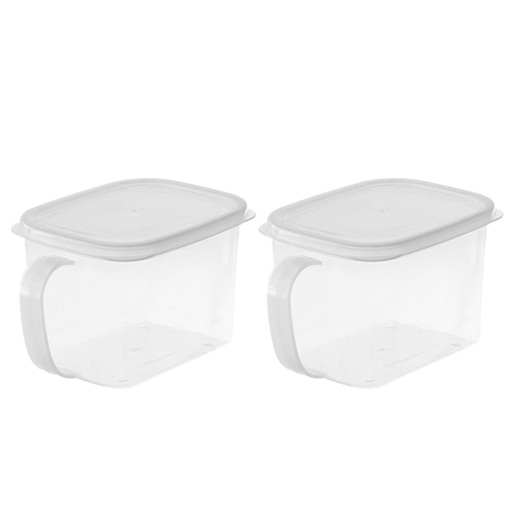 2 Pcs Storage Box with Handle Food Grade Containers Kitchen Storage ...