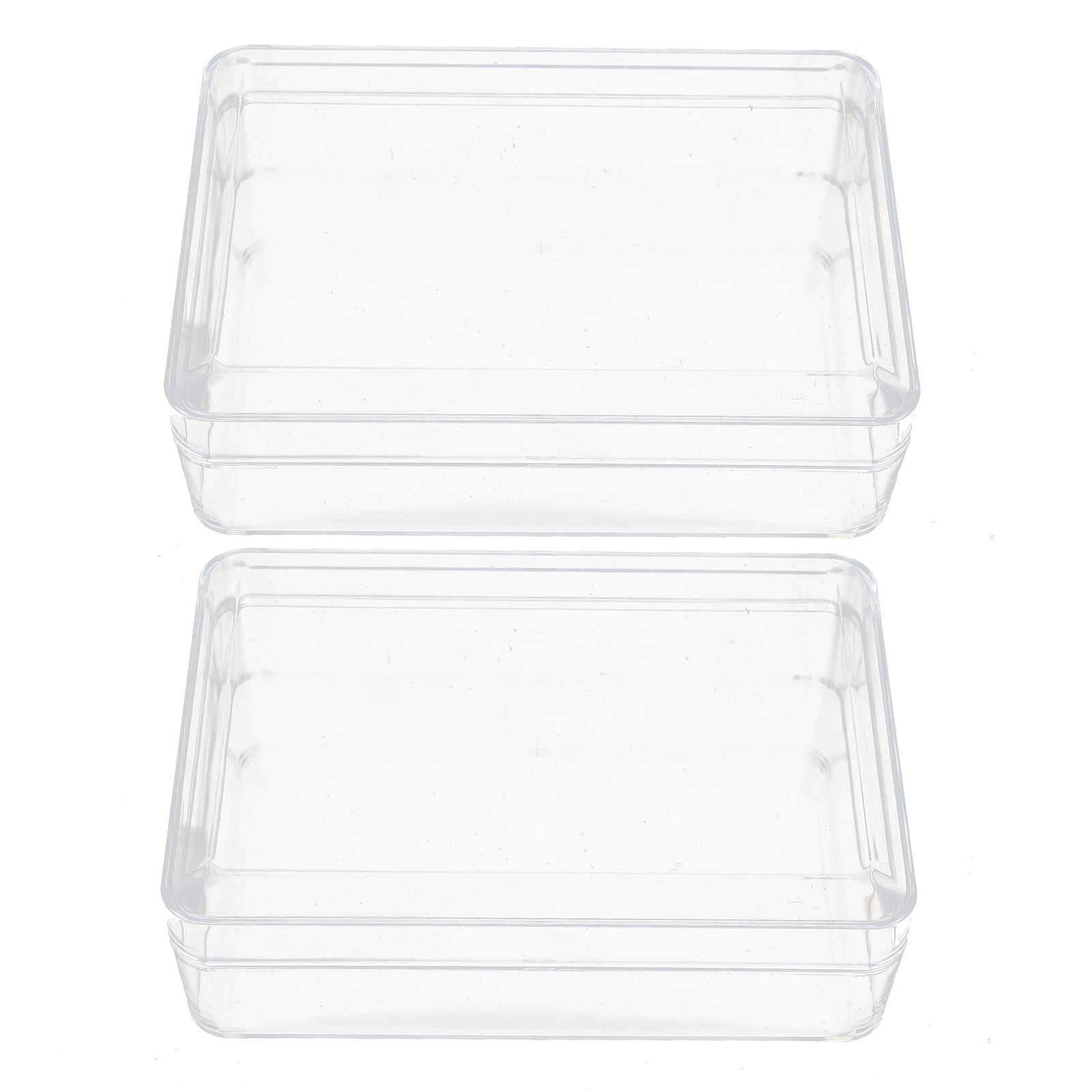2 Pcs Storage Boxes Dessert Container Clear Containers with Lid Egg ...