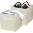 2 Pcs Storage Cubes, 10.5 Inch Collapsible Fabric Bins for Organization ...