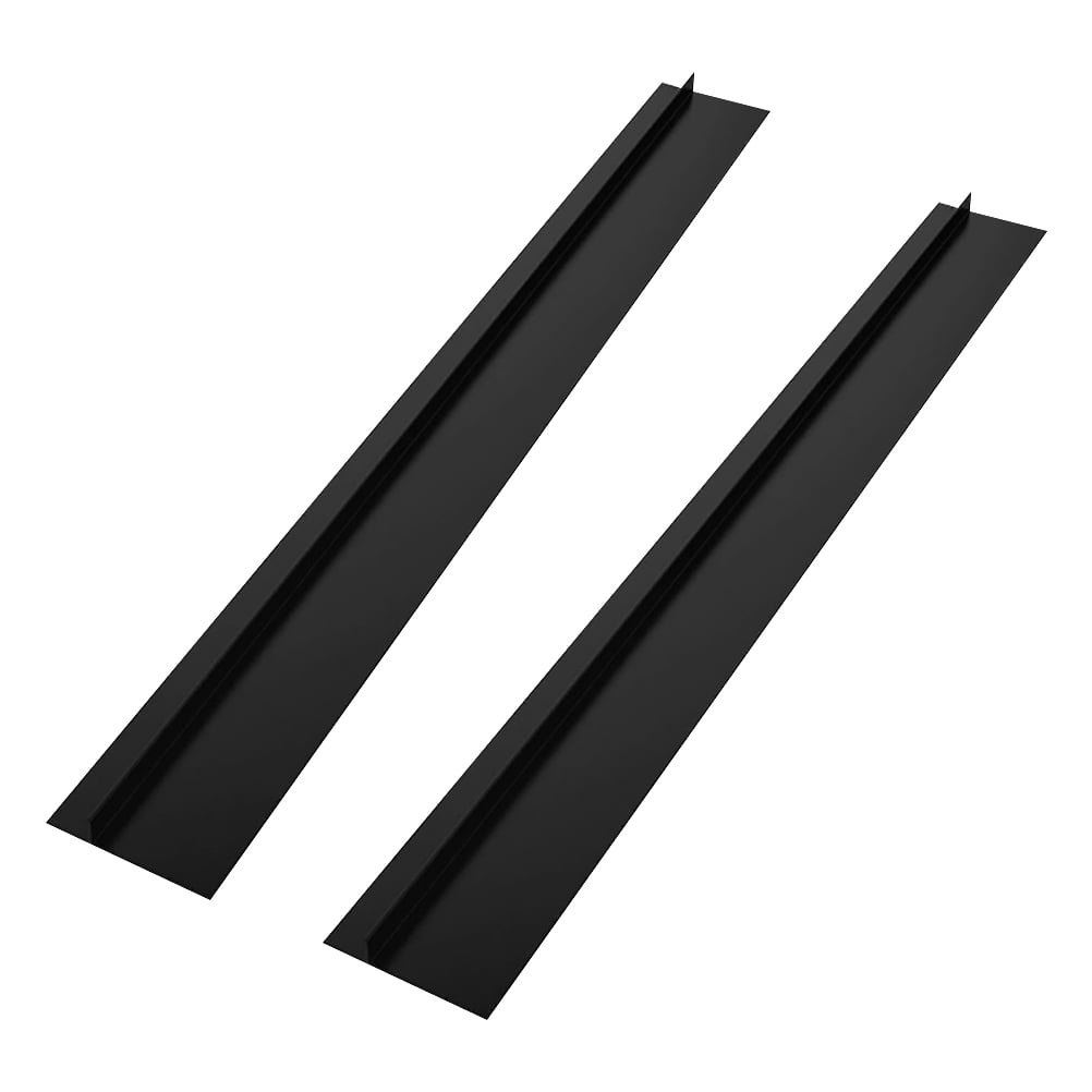 2 Pcs Stove Gap Strip Counter Filler Spill between The Tape Black ...