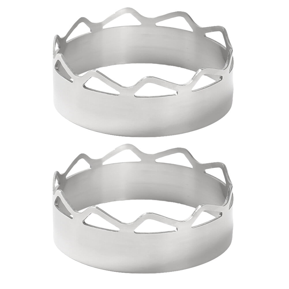 2 Pcs Stove Holding Saving Wok Heat Heater Miss Silver - Walmart.com