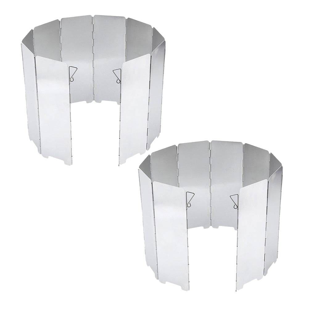 2 Pcs Camping Burner Windshield Camp Stove Windscreen Stove Wind ...