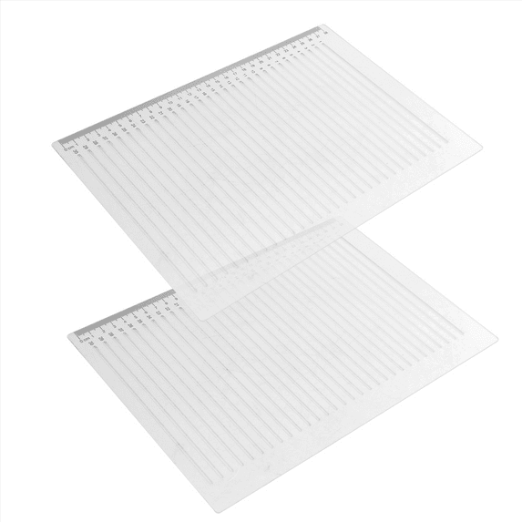 2 Pcs Straight Line Stencil 28 cm Scale Calligraphy Template for ...