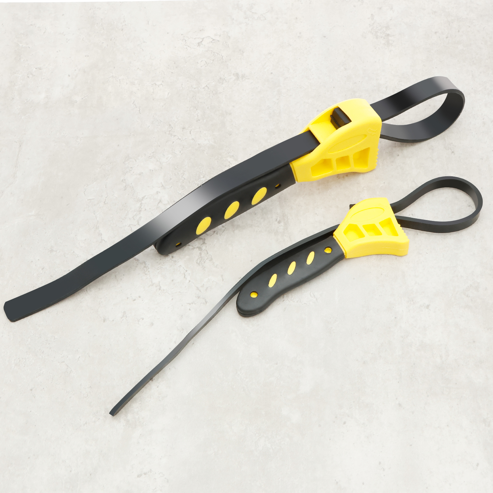 2 Pcs Strap Wrench Set Rubber Strap Wrench Adjustable Oil Filter Strap ...