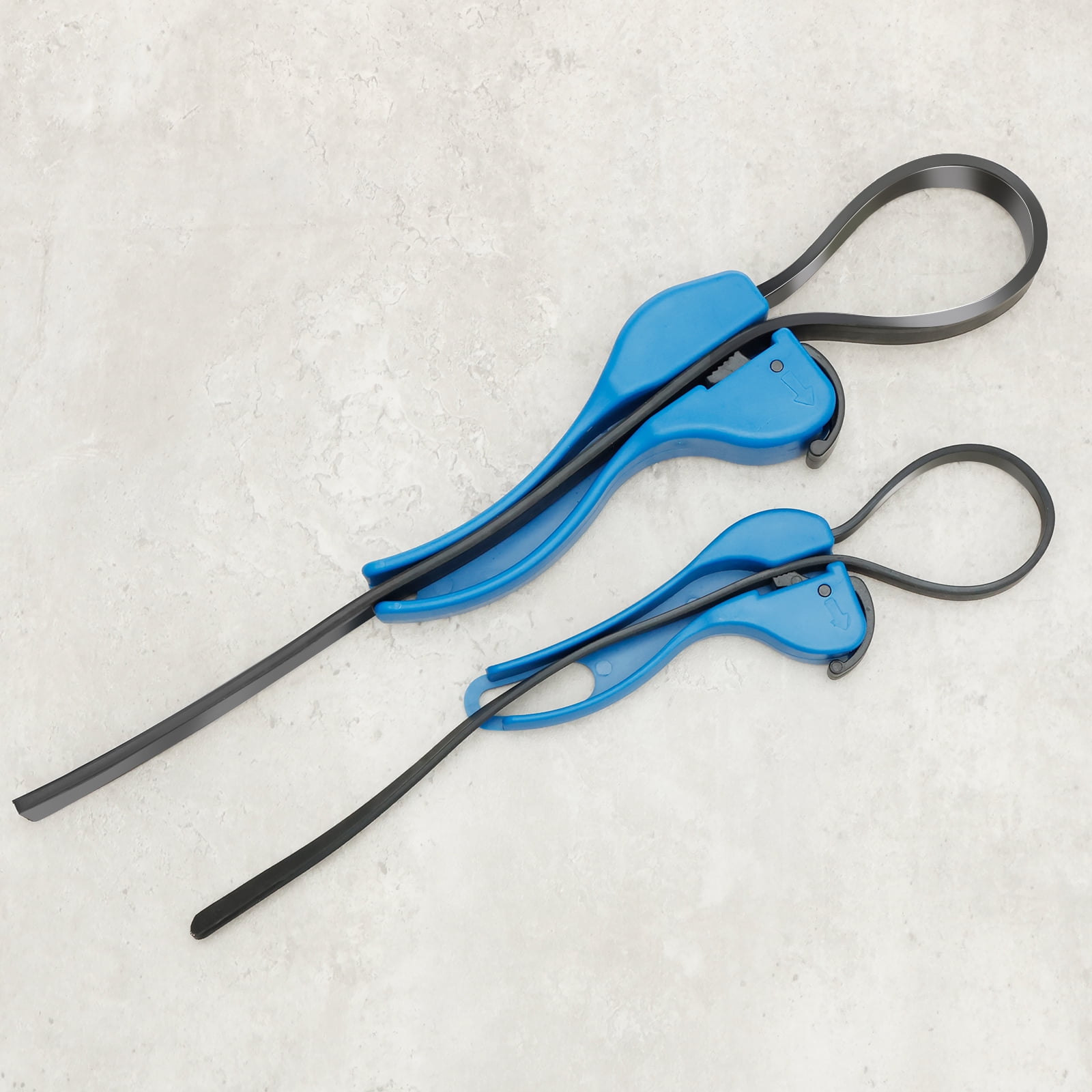 2 Pcs Strap Wrench Set Rubber Strap Wrench Adjustable Oil Filter Strap ...