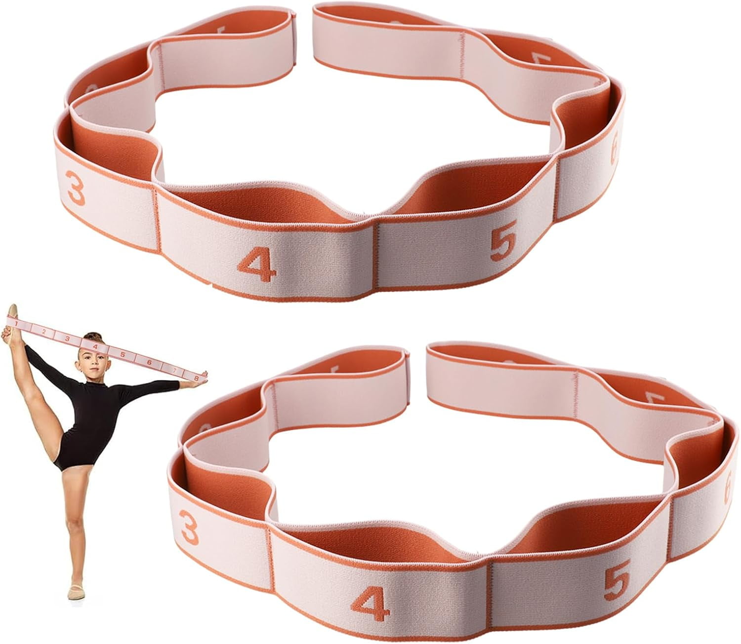 2 Pcs Stretch Bands for Flexibility, Resistance Kids Ballet Dance ...