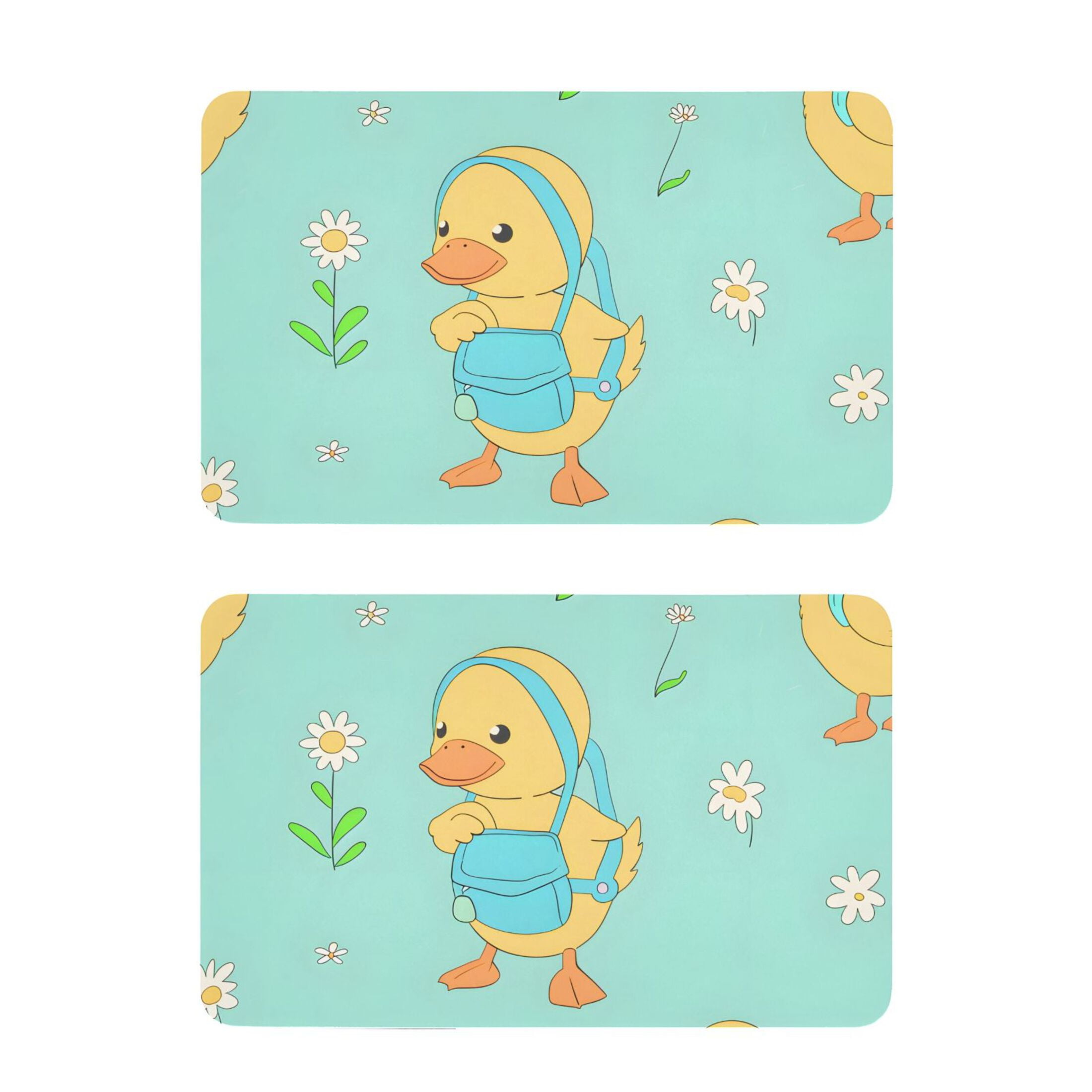2 Pcs Strong Fridge Magnets Cartoon Duck with Bag Refrigerator Magnets ...