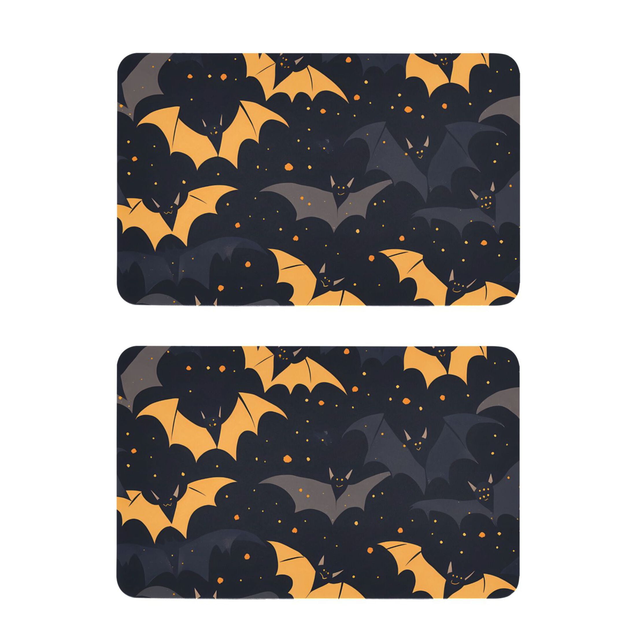 2 Pcs Strong Fridge Magnets Orange Gray Black Bat Seamless Refrigerator ...