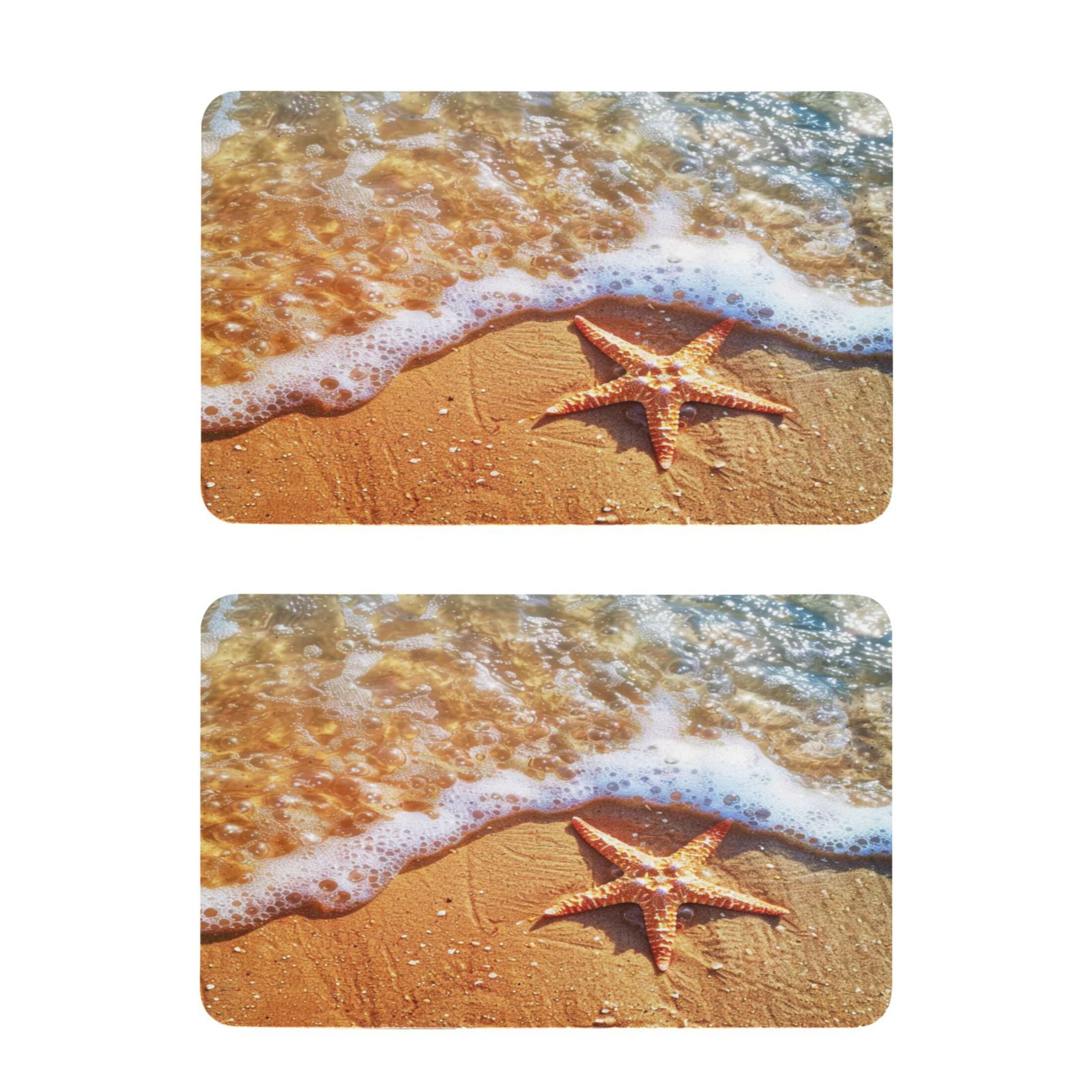 2 Pcs Strong Fridge Magnets Starfish on Beach Refrigerator Magnets ...