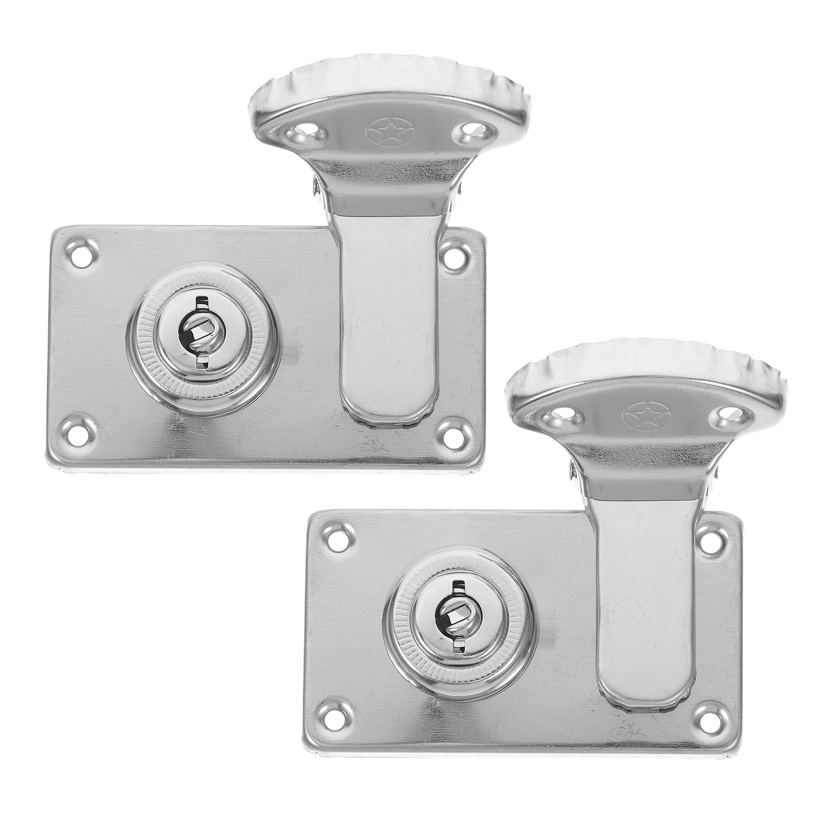2 Pcs Suitcase Lock Catch Locker Retro Padlocks Travel Silver - Walmart.com