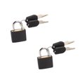 2 Pcs Suitcase Locks with Keys Multicolor Mini Keyed Padlock Metal ...
