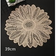 2 Pcs Sunflower Design Round PVC Placemats - Non-Slip Insulation Mats ...