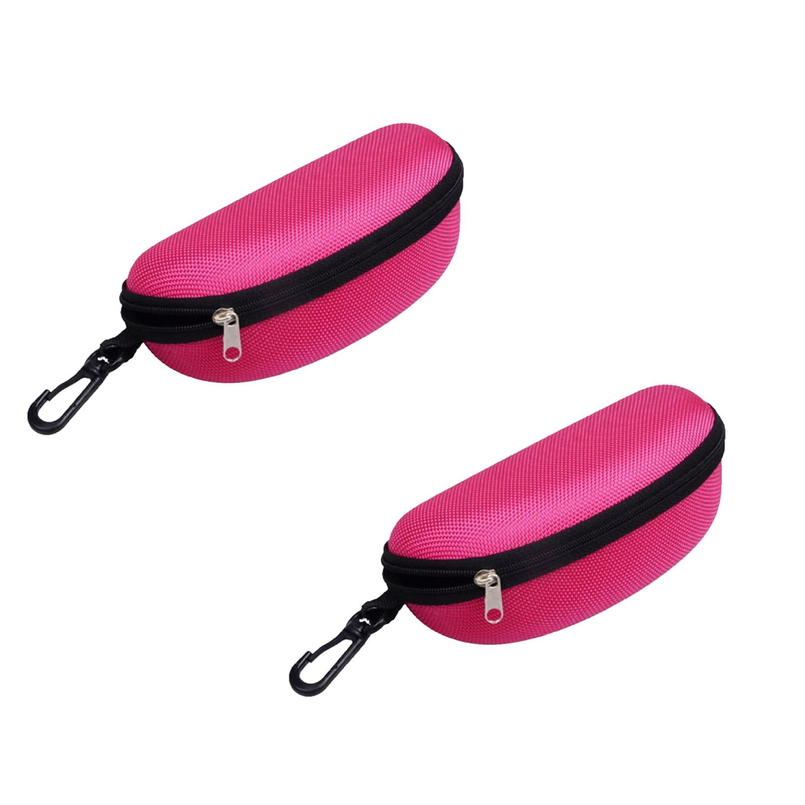 2 Pcs Sunglasses Case Large Waterproof Eyeglasses Case Cleaning Cloth ...