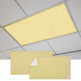 2 Pcs Sunny Yellow Solid Fluorescent Light Covers Minimalist Cloth Soft ...