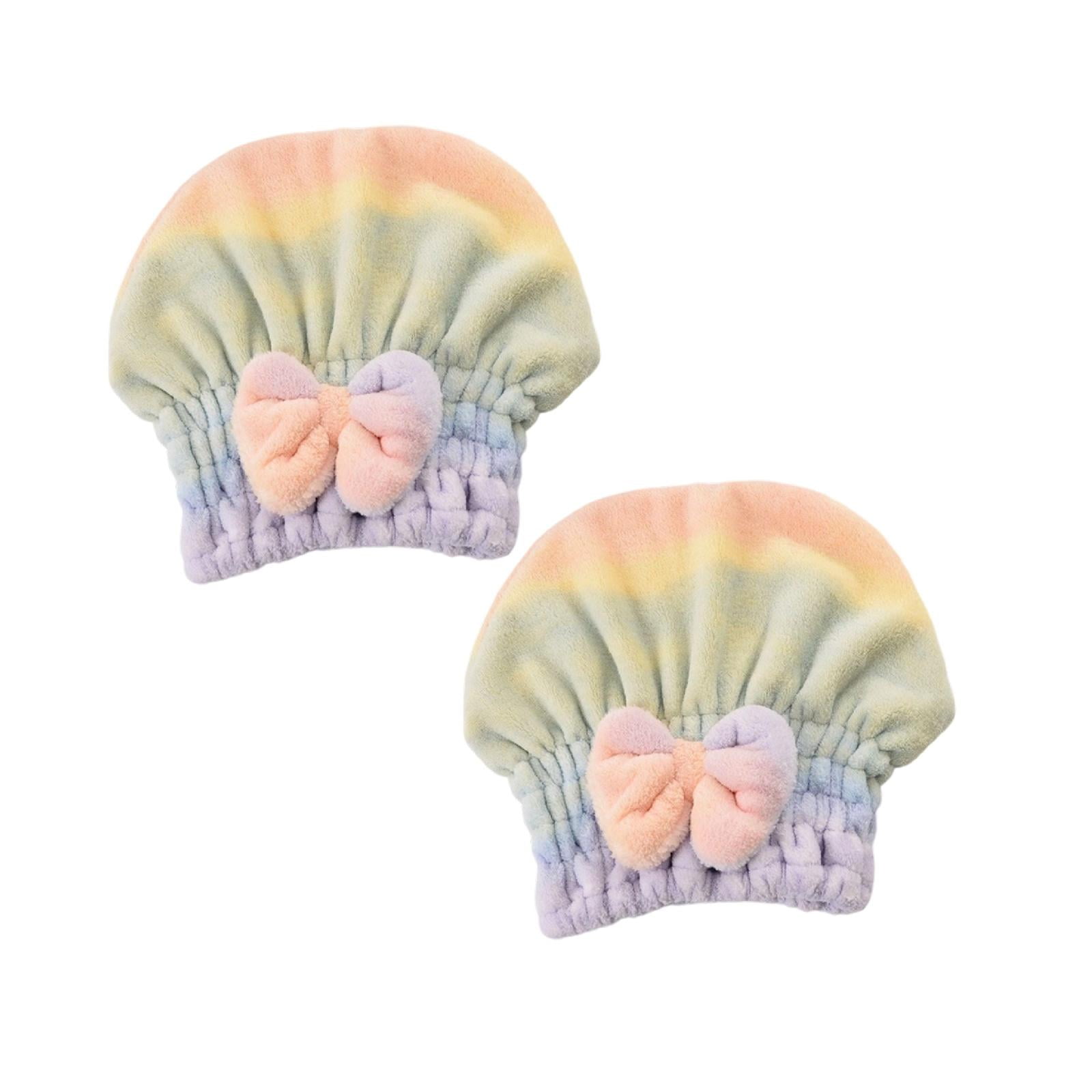 2 Pcs Super Absorbent Hair Towel Wrap, Microfiber Hair Towel Wrap, Soft ...