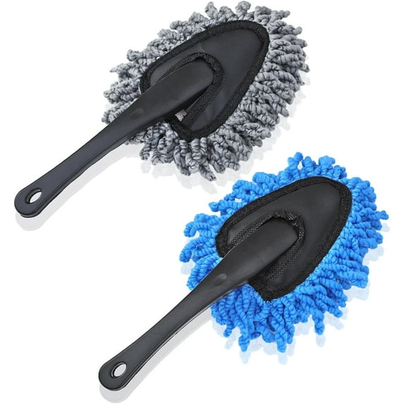 2 Pcs Super Soft Microfiber Duster Brush Car Dash Cleaner Cleaning ...