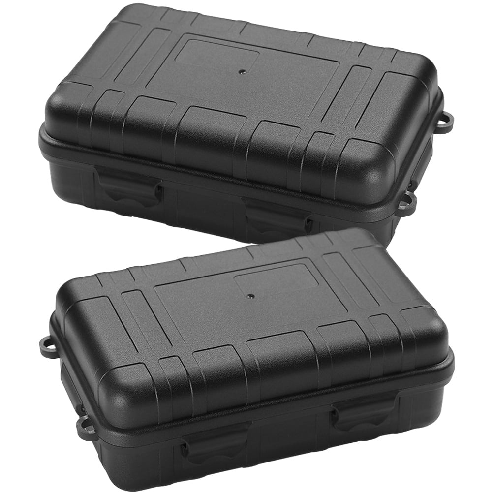 2 Pcs Survival Kit Container Lockable Waterproof Mini Mobile Phone Case ...