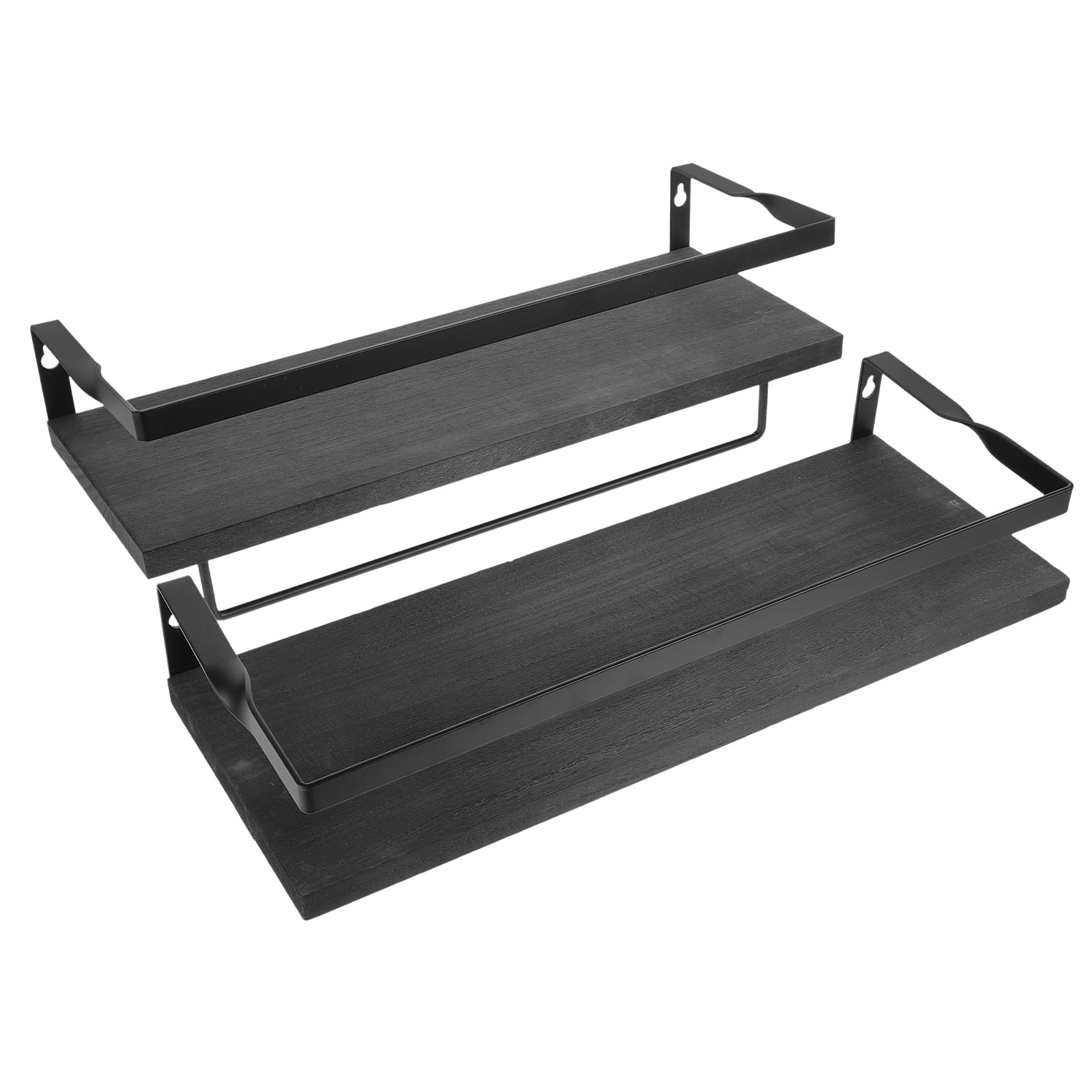 2 Pcs Suspended Wall Storage Rack Bathroom Kitchen Living Wall-mounted ...