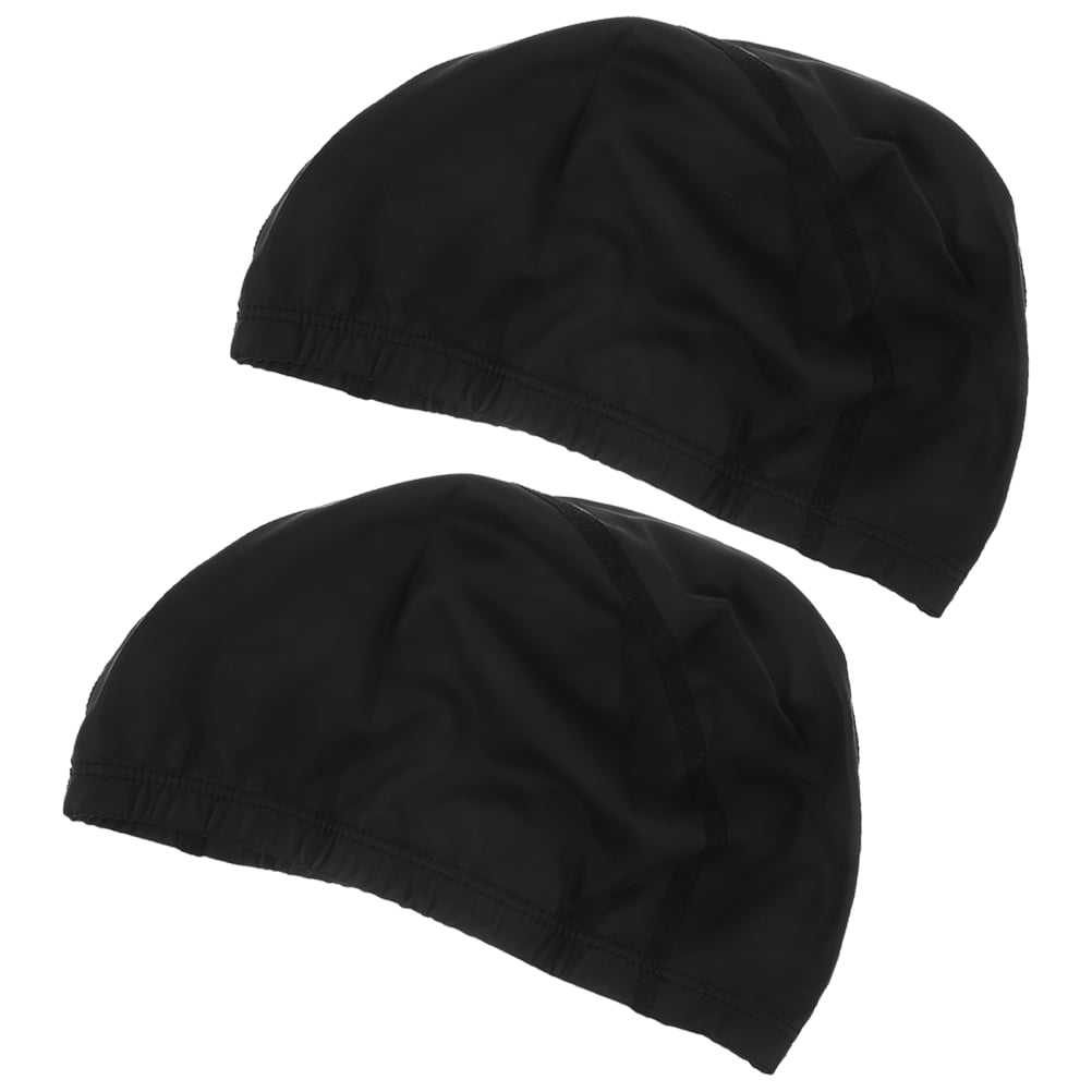 2 Pcs Swimming Cap Pu for Women Adult Braids and Dreadlocks Caps Hair ...