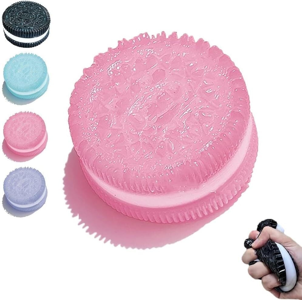 2 Pcs Taba Squishy, Fufu Squishy, Biscuit Stress Relief Toy, Decompression Toy, Pinching ...