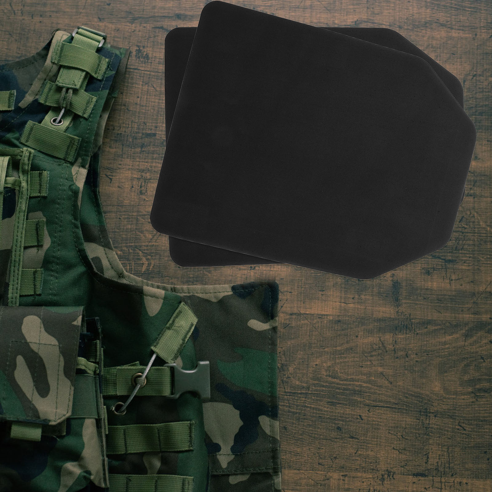 2 Pcs Tacticals Vest Pad Eva Foam Insert Cushion Paint-Ball Hunting ...