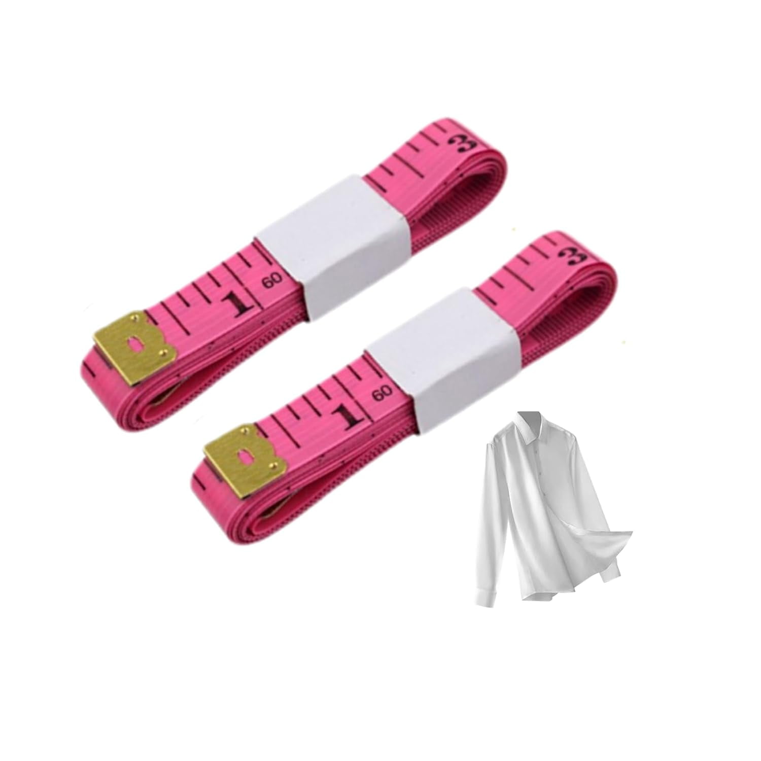 2 Pcs Tailors Tape Measure,Pink Double Sided Tape Measure Dual-Sided ...