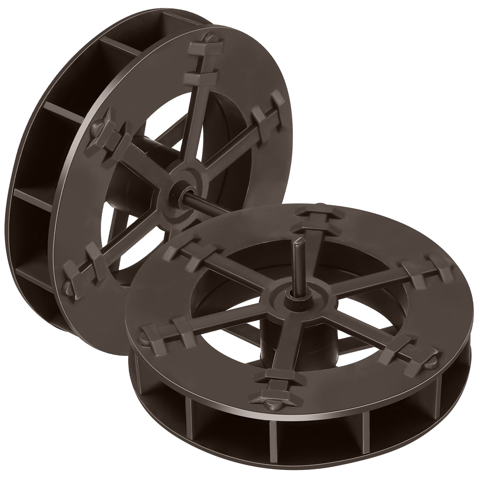 2 Pcs Water Feature Wheel Watering Fountain Outdoor Waterfall Home ...